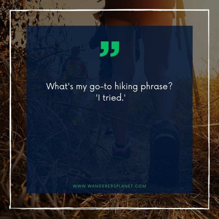 100+ Funny Quotes About Hiking - Wanderersplanet