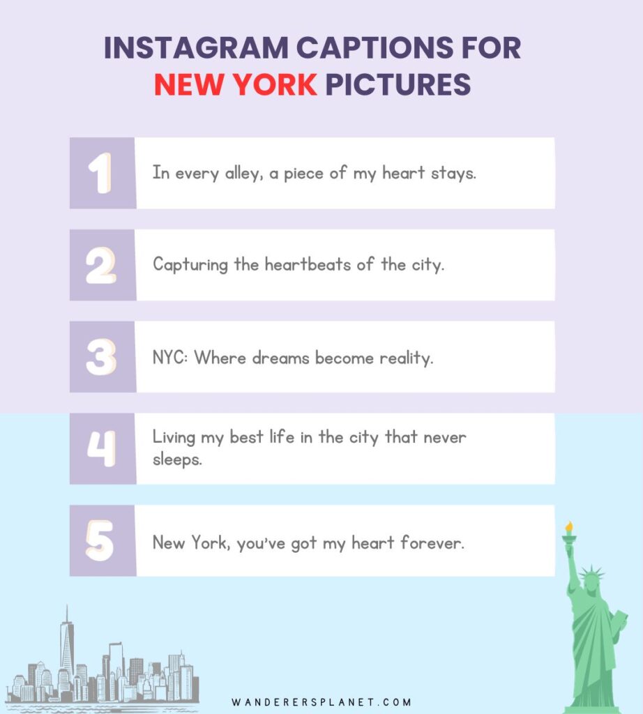 100 Instagram Captions For New York Pictures